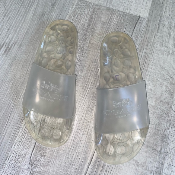 Coach | Shoes | Coach Clear Slides | Poshmark